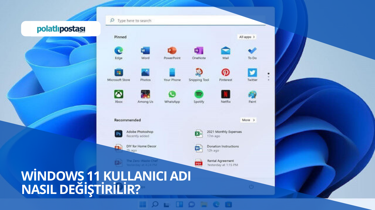 Windows 11 Kullanıcı Adı Nasıl Değiştirilir? Windows 11 Kullanıcı Adı Değiştirme 2023 - Polatlı ...